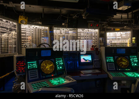 Part of the Combat Information Center (CIC), USS Midway Museum, San ...