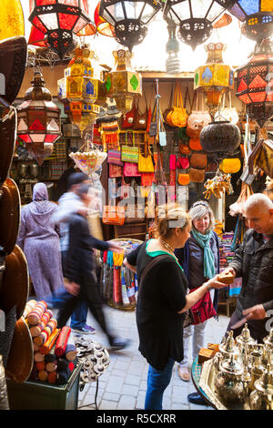 Traditional medina shops in Morocco Stock Photo - Alamy