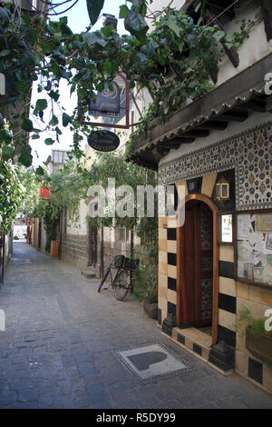 Syria, Damascus, Old Town, Bab Touma Quarter, historic Damascene house ...