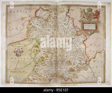 Christopher Saxton's Map of England and Wales (1579), part of "Atlas of ...