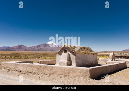Adobe Church in the Chilean Altiplano Stock Photo - Alamy