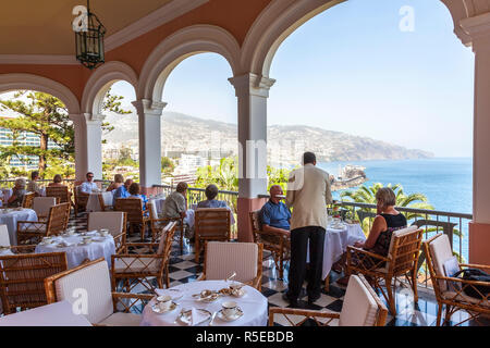 Afternoon Tea on the terrace at Reid's Palace Hotel, Funchal, Madeira ...