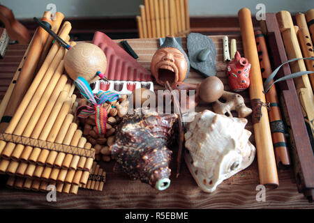 Traditional musical instruments, Lima, Peru Stock Photo - Alamy