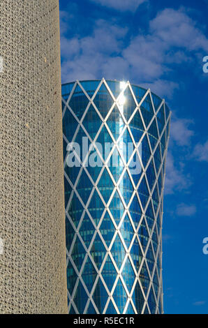 Qatar, Doha, Burj Qatar and Tornado or QIPCO Tower Stock Photo - Alamy