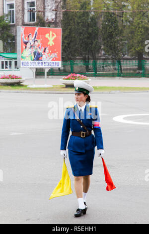 North Korea, Pyongyang, police Stock Photo - Alamy