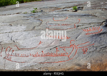 Rock Carvings, Herand, Hardanger Fjord, Norway Stock Photo - Alamy