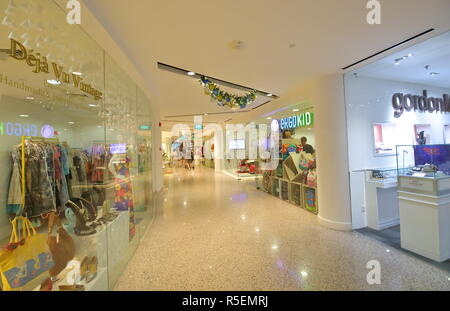 People visit Wheelock Place shopping mall in Orchard road Singapore ...