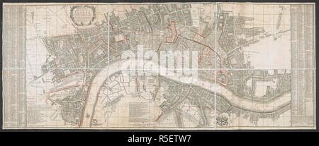 London churches. A new and exact map of the Diocese of London [with ...