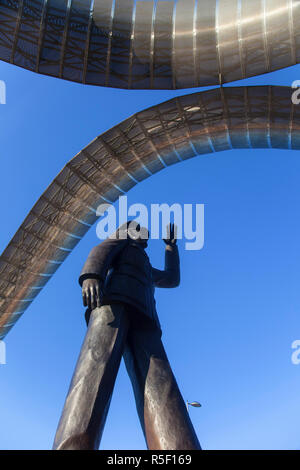 UK, England, Birmingham, Coventry, Statue of Air Commodore Frank ...