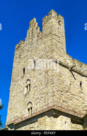 Carcassonne fortress or castle inside the old walled town. Citadel ...