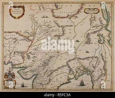 Magni Mogolis Imperium , India, Maps, Early works to 1800, Mogul Empire ...