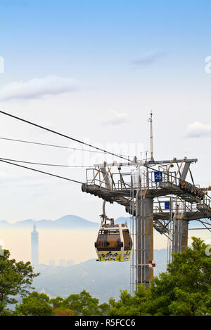 Maokong Gondola in Taipei Taiwan. Maokong Gondola is a gondola lift ...