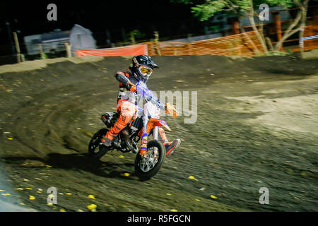 Kids Motocross at night Stock Photo - Alamy