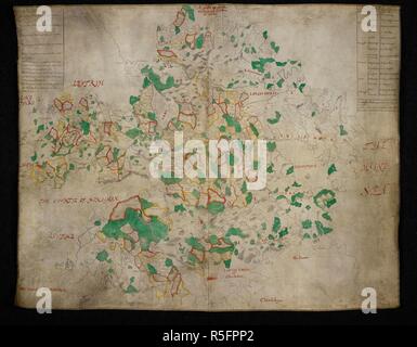 17th Century map of Ulster Stock Photo - Alamy