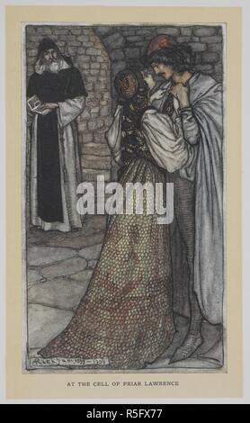 At the Cell of Friar Lawrence by Arthur Rackham Stock Photo - Alamy