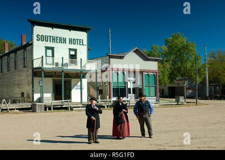 USA, Kansas, Wichita, Old Cowtown Museum, village from 1865-1880 ...