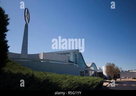 USA, Alabama, Vance, The Mercedes Benz Factory Visitor Center, interior ...