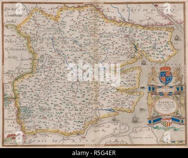 Essex. EssexiÃ¦ Comitat. nova descriptio 1576.Christophorus Saxton ...