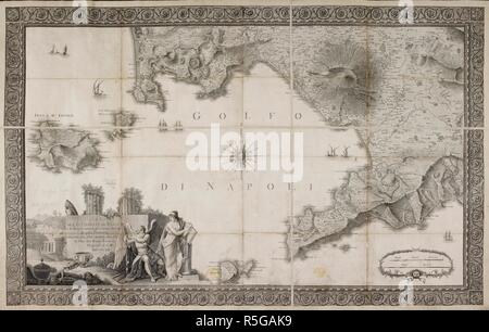 1794 map of the Gulf of Naples Stock Photo - Alamy