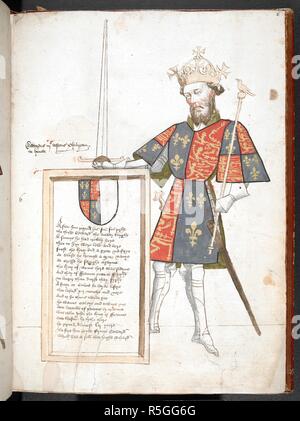 . English: Edward III on his throne, part of the 14th Century Waterford ...