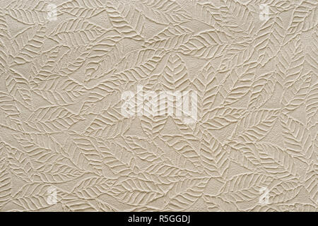 Beige paper with embossed leaves Stock Photo - Alamy