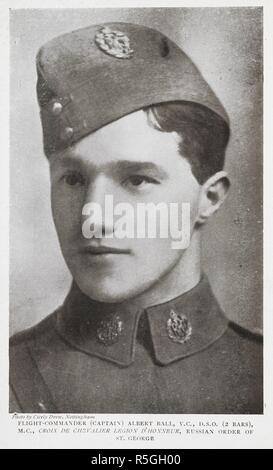 Captain Albert Ball VC of the Royal Flying Corps in World War One ...