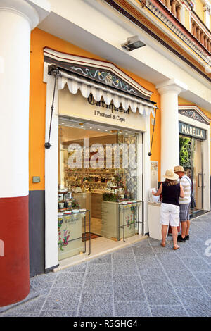 Carthusia Perfume shop Capri Italy where local perfumes are made from ...