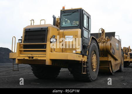 Caterpillar 657G Motor Scraper, Coal Scraper owned by Chepstow Plant Hire working at Drax coal ...
