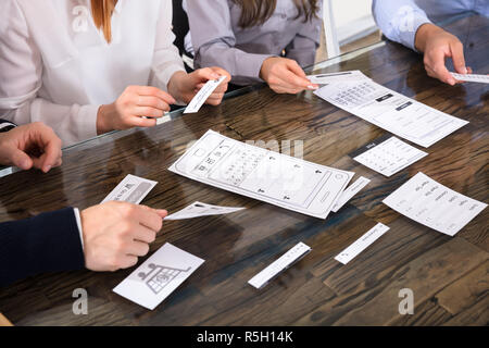Business People Designing User Interface For New Project Stock Photo ...