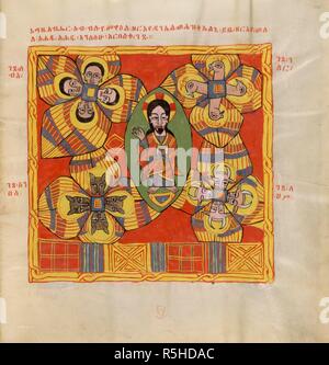 'Christ in Glory' from the Ethiopic Gospels manuscript (British Library ...