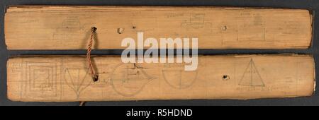 A palm leaf Sanskrit manuscript in Brahmi script from Miran China Stock ...