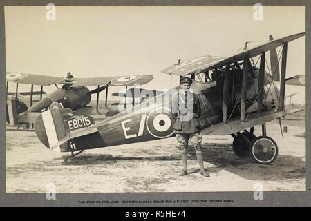 SOPWITH CAMELS First World War fighter aircraft in formation in a 1938 ...