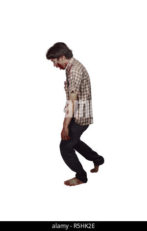 Side view of asian zombie man Stock Photo - Alamy