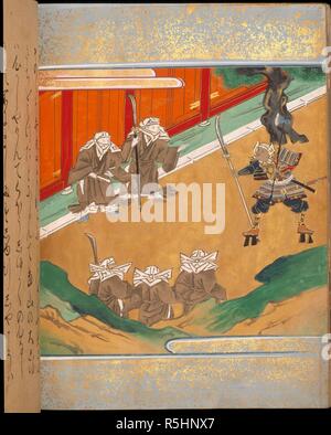 Warrior monks. Benkei Monogatari ('The Tale of Benkei'). early Edo ...