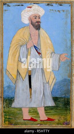 Full length Portrait of Ottoman Turkish Officer in Ottoman Army. c19th ...