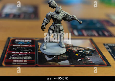 Closeup of characters in a role playing fantasy board game Stock Photo ...