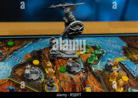 Closeup of characters in a role playing fantasy board game Stock Photo ...