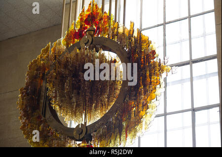 The Soviet-built solar furnace near Parkent, Uzbekistan is still used ...