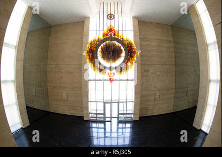 The Soviet-built solar furnace near Parkent, Uzbekistan is still used ...