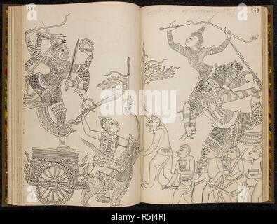 Fight between Rama and Ravana Stock Photo - Alamy