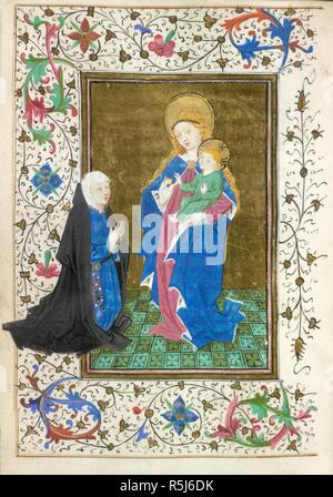 Book of Hours in Dutch, Foliate initial O (O ouerste), This Book of ...