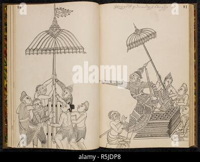 Scene from the Ramakien (Thai version of the Ramayana) . Ramakien (Thai ...