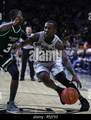 Colorado State guard Kendle Moore (3) defends Duke guard Tre Jones (3 ...