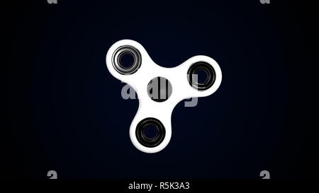 Abstract background with Hand fidget spinner toy. Three-dimensional ...