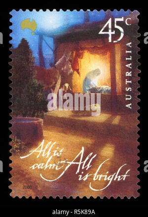 Christmas, postage stamp, Australia, 2000 Stock Photo - Alamy