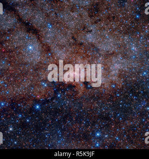 The galactic centre of the Milky Way. Infrared image Stock Photo - Alamy