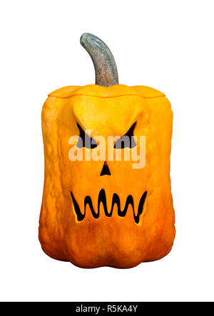 3D Rendering Halloween Pumpkin on White Stock Photo - Alamy