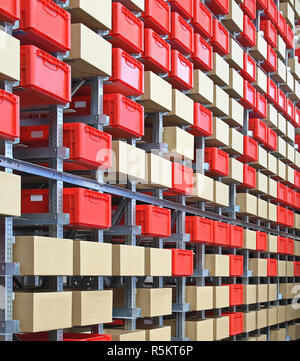 High Density Storage Shelving System in Warehouse Stock Photo - Alamy
