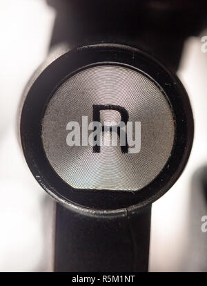close up of right headphone letter R; UK Stock Photo - Alamy