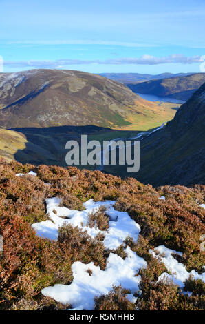 Loch Lee. Angus, Scotland, UK. South of the Grampian Mountains Stock ...